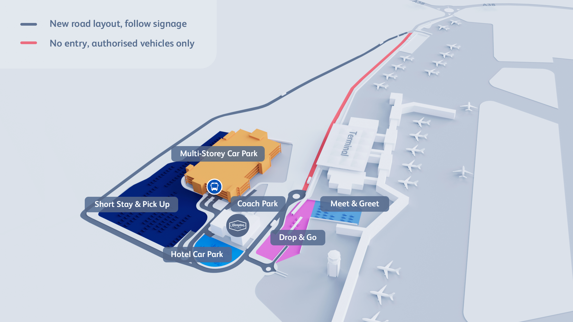 New internal road layout at Bristol Airport - Somerset Chamber